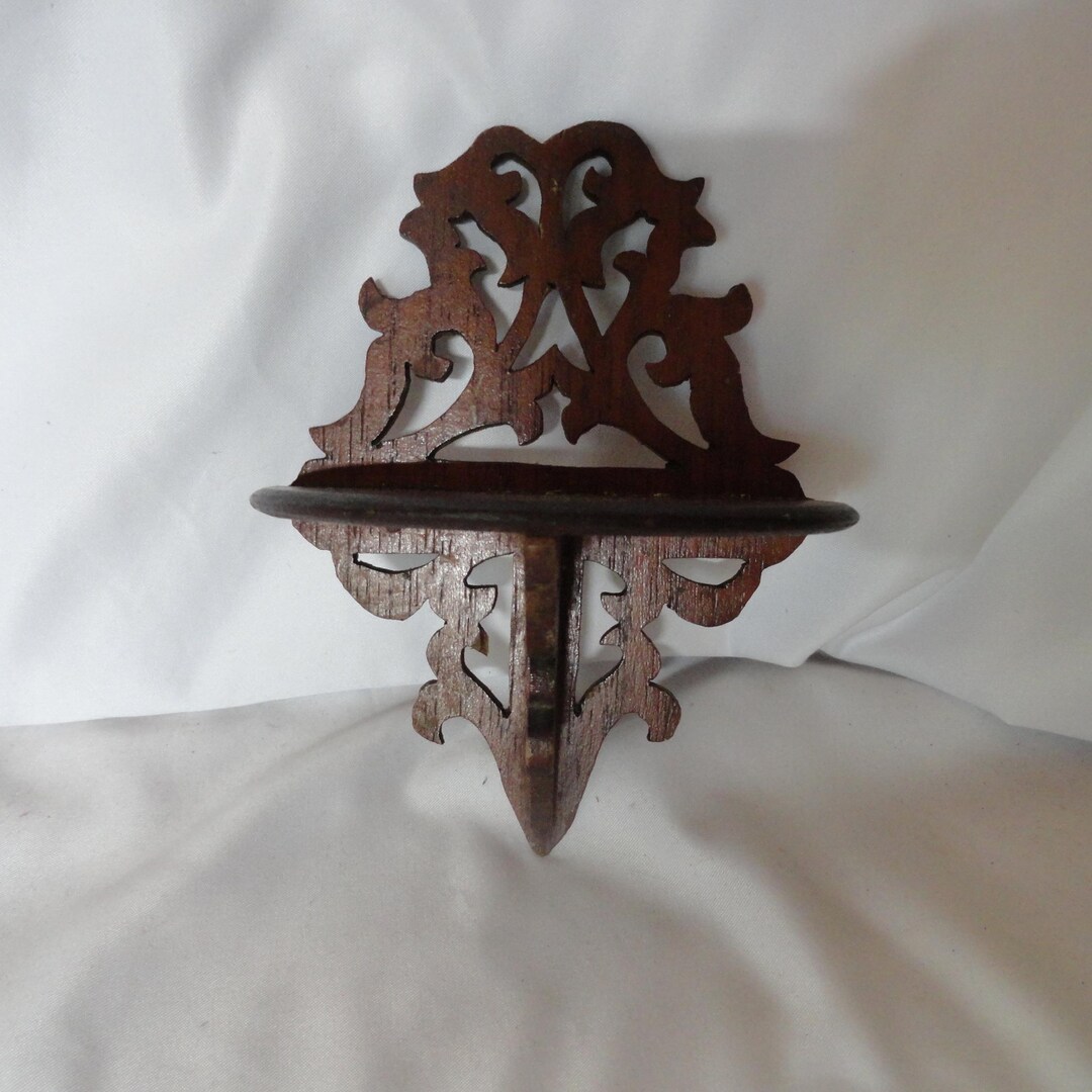 Vintage Miniature Fretwork Shelf Tiny Wooden Shelf Choice Teeny 1930s ...