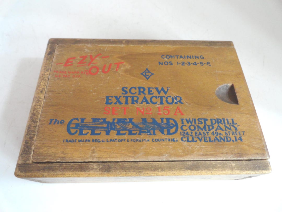 Vintage EZY OUT Tool Screw Extractor Set No. 15A Twist Drill Co. in ...