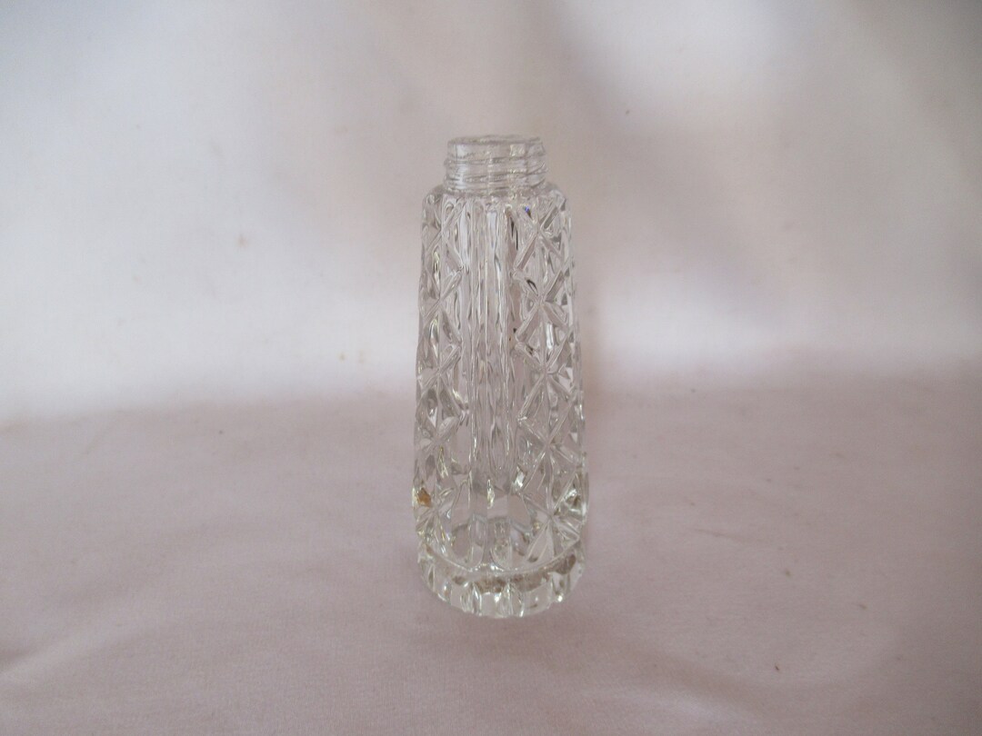 Vintage Single Clear Glass Salt Shaker Tapered Small 1950s 1960s ...