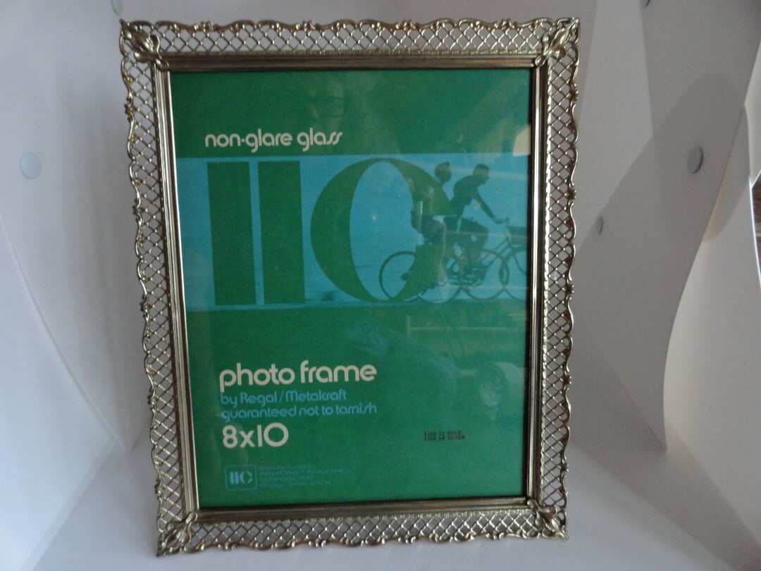 Vintage Regal Metalcraft Picture Frame Lattice Gold Tone Like Photo ...