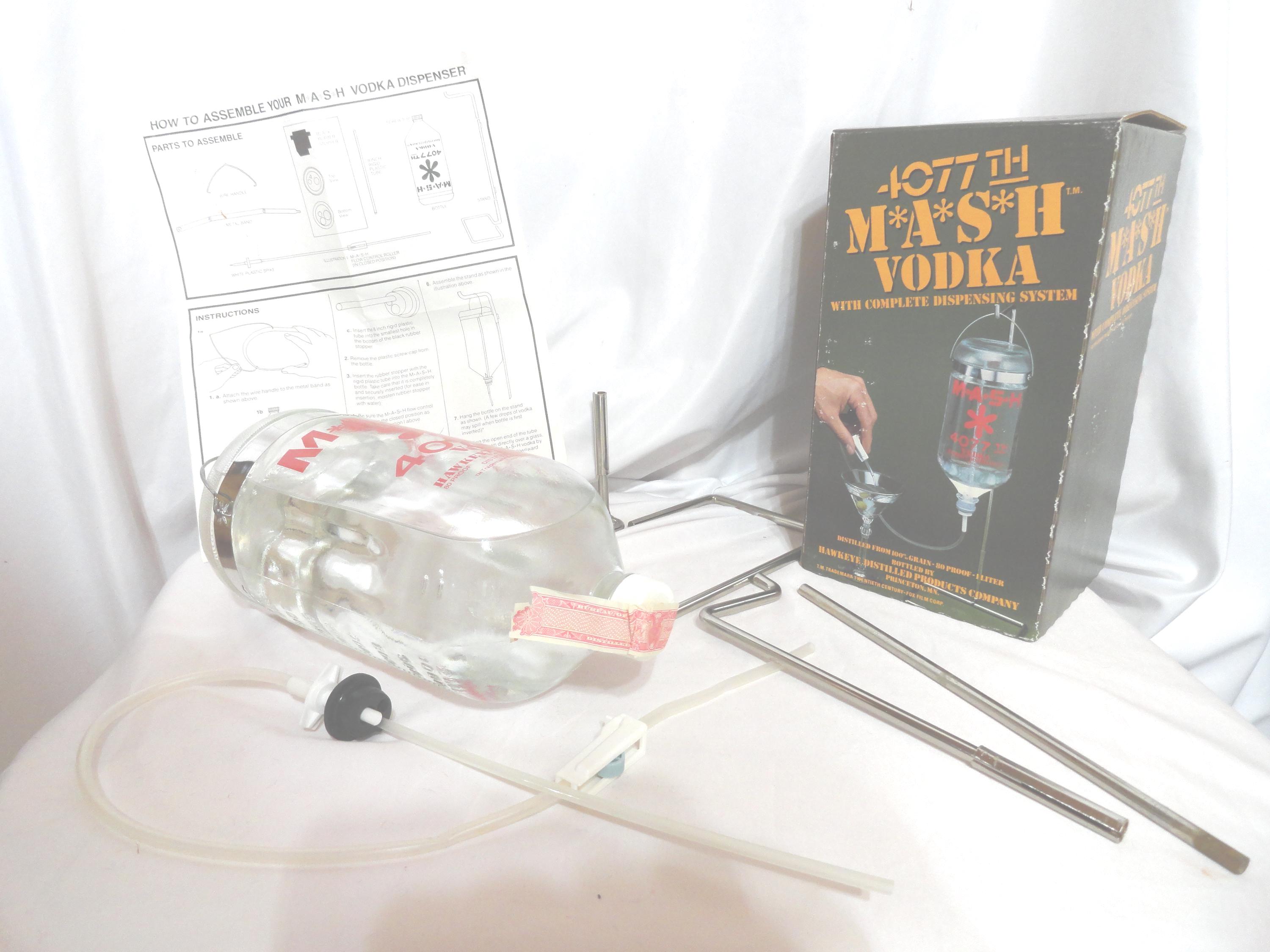 Vintage MASH 4077th IV Liquor Dispenser Decanter, Barware, Display, TV ...