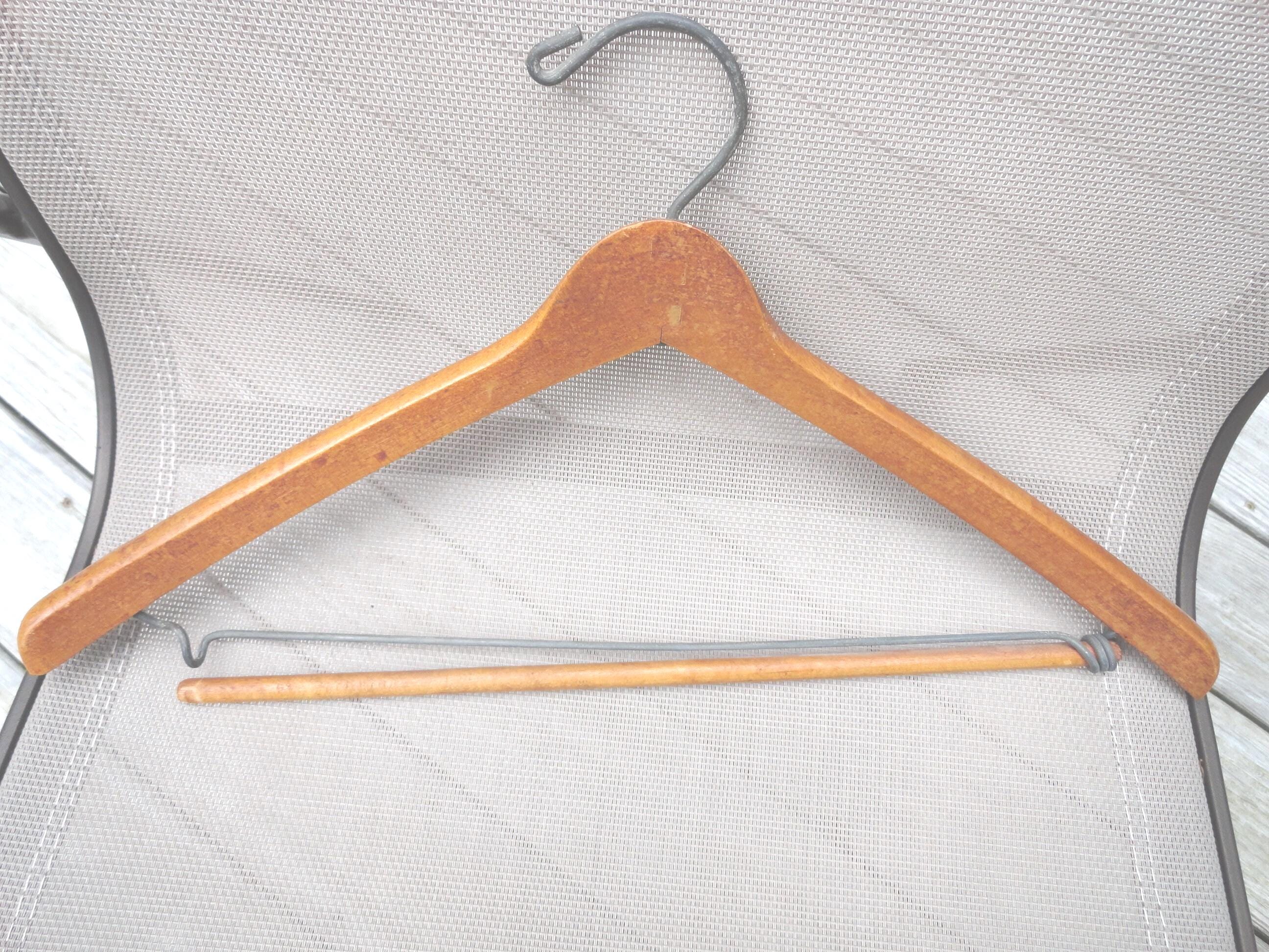 Vintage John T. Batts Wishbone Wooden Clothing Hanger for Suit Pants ...