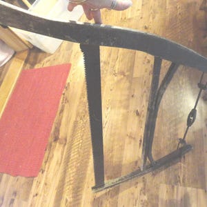 Antique Simonds Bowsaw Bucksaw Wooden Swede Hand Saw Weathered Home ...