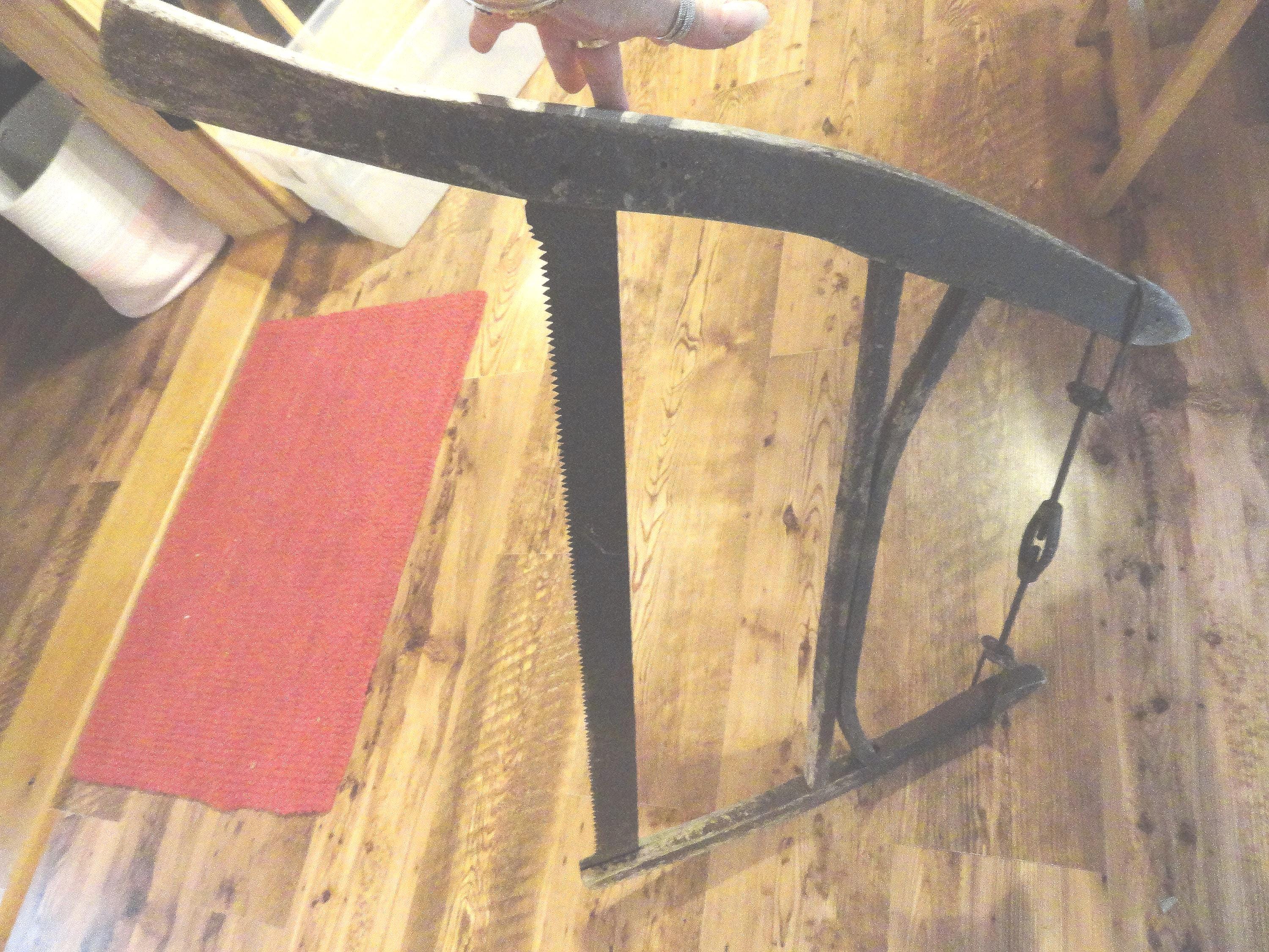 Antique Simonds Bowsaw Bucksaw Wooden Swede Hand Saw Weathered Home ...