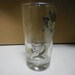 Vintage Clear Glass Tumbler Drinking Glass Silver Flowers Single Orphan ...