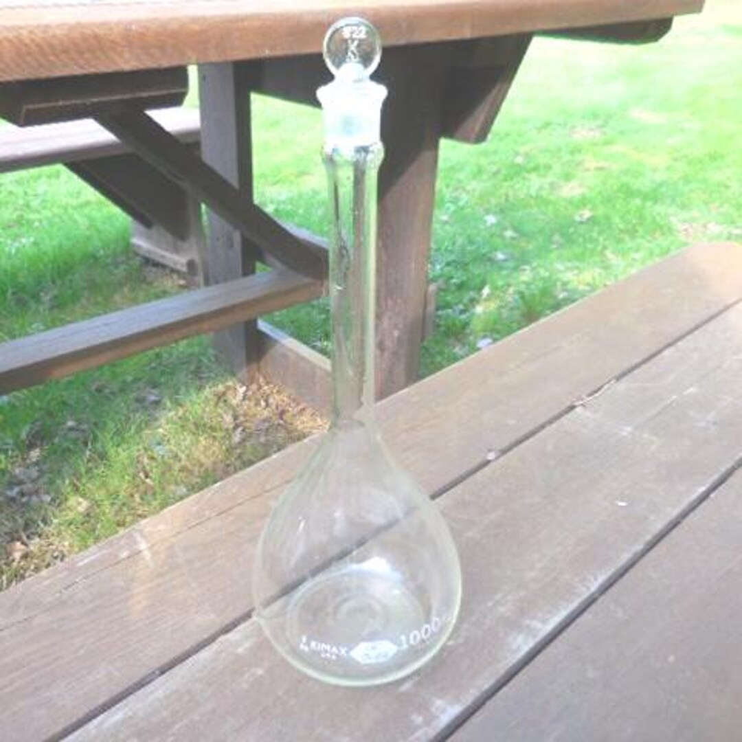 Vintage 1000ml Kimax Lab Bottle, Penny Glass With Stopper, 1950s-60s - Etsy