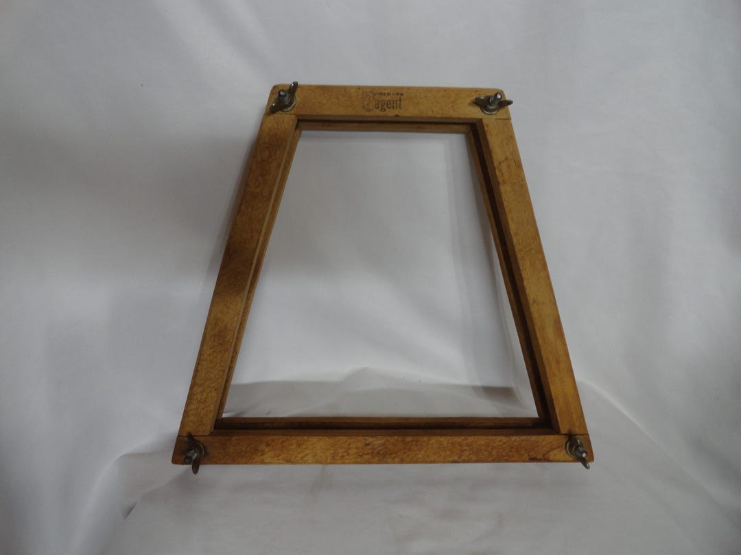 Vintage Regent Wooden Tennis Racket Press Display Picture Frame, Shelf ...
