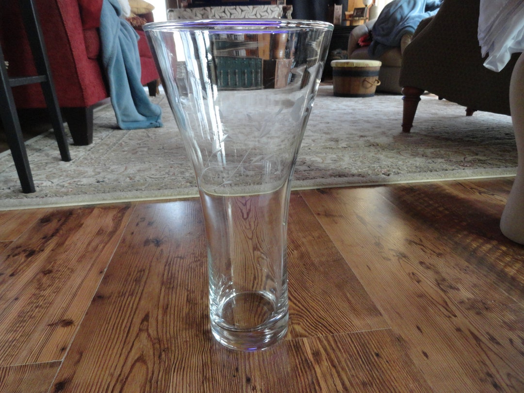 Vintage Princess House Heritage Pattern Huge Flower Vase Flared Rim ...