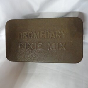 Vintage Dromedary Dixie Mix Tin Fruit Cake Canco Tin Rusty Metal ...