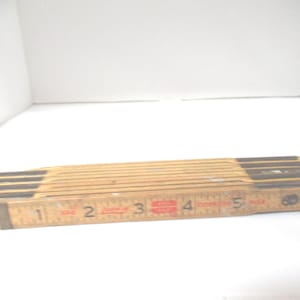 Vintage Lufkin Red End Extension Rule Wooden Ruler X46 Not Perfect 60 ...