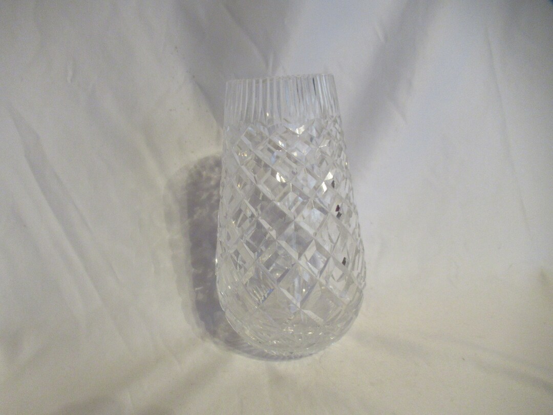 Vintage Waterford Crystal Flower Vase Tapered Gift Signed Irish Crystal ...
