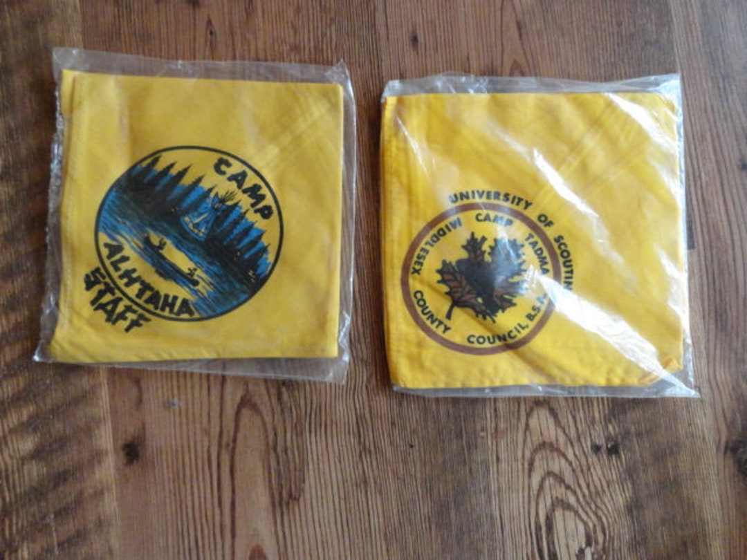 Vintage BSA Yellow Neckerchief Boy Scouts of America NOS 1960s Staff ...