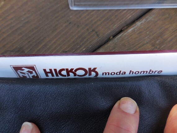 Vintage Men's Hickok Black Leather Wallet Man's Walle… - Gem