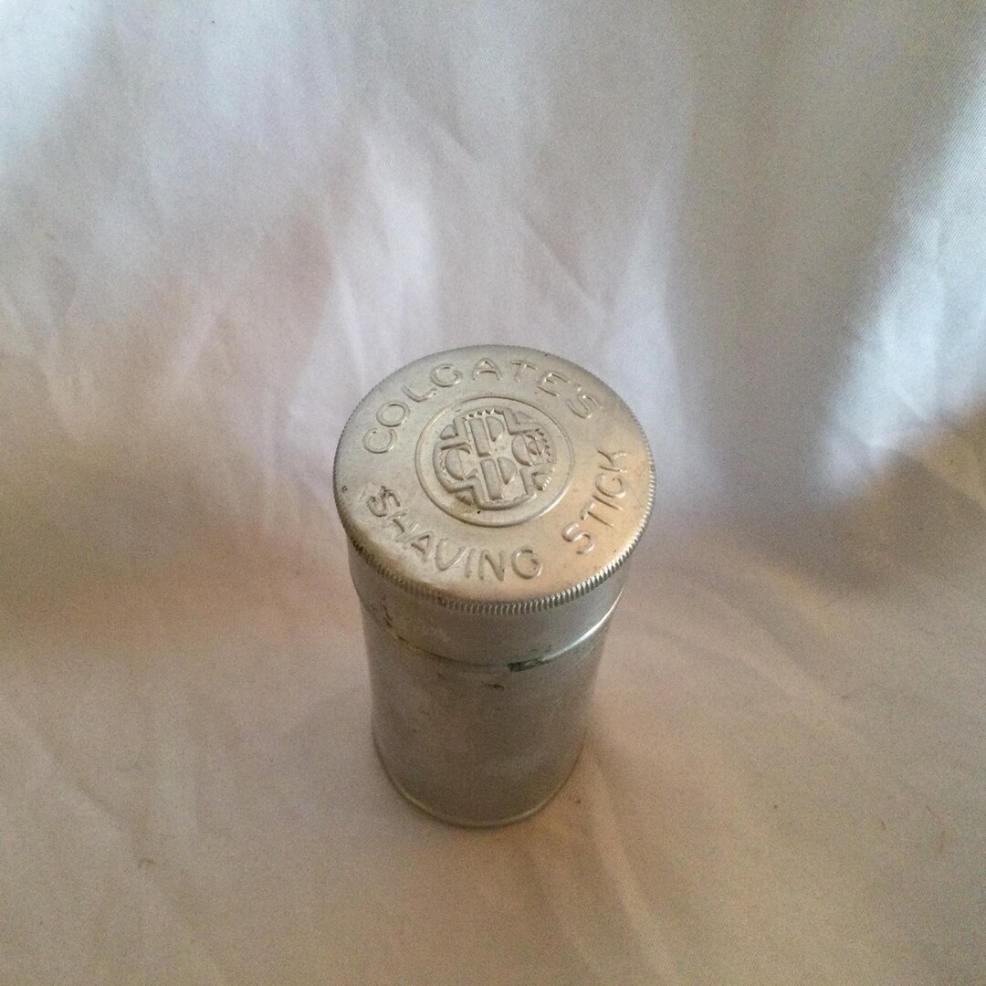 Vintage Colgate’s Shaving Stick Container Aluminum Metal Screw Cap ...