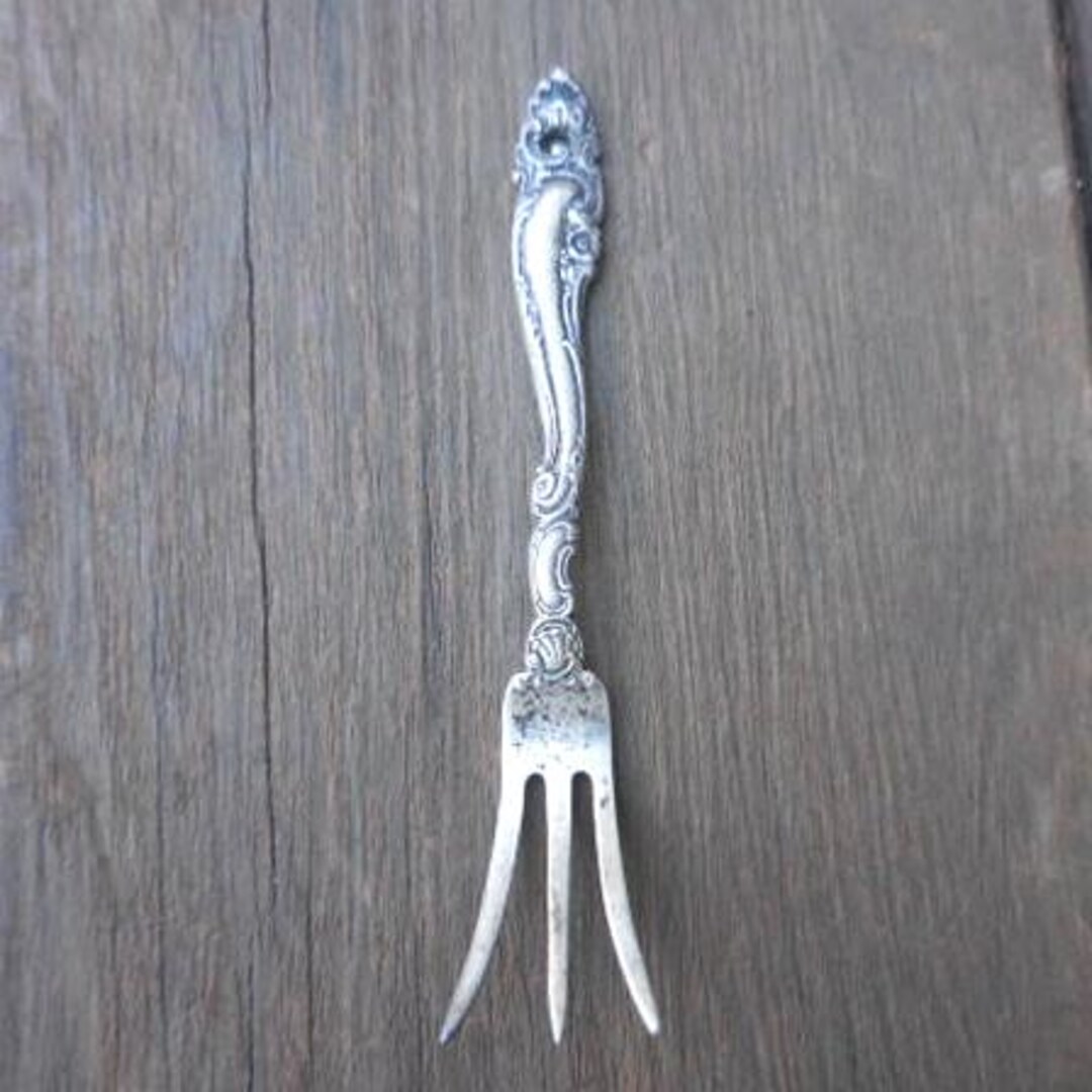 Vintage Gorham Sterling Silver Lemon Fork Small Fork Ornate Pattern ...