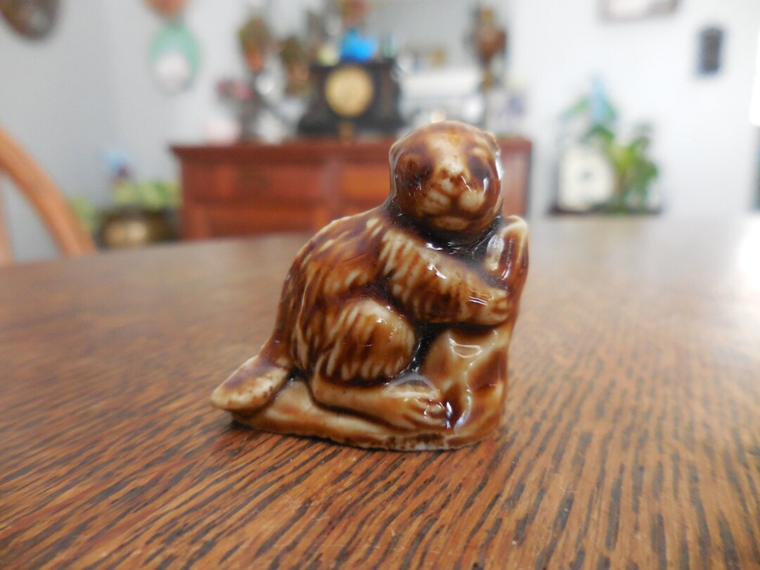 Vintage Tetley Tea Beaver Brown Ceramic by Wade Figurine Tiny ...