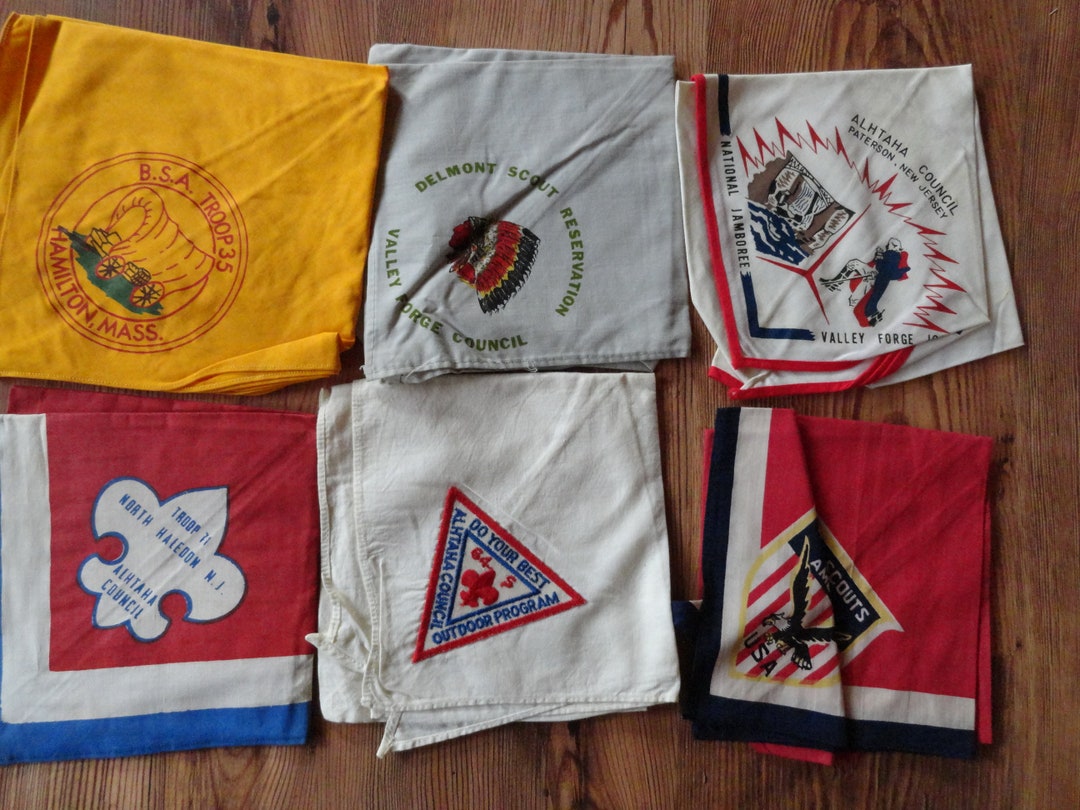 Vintage BSA Boy Scouts of America Neckerchief Staff Kerchief 1960s Boys ...