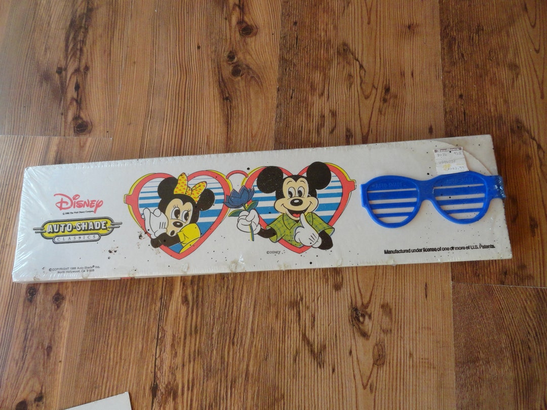 Vintage Mickey & Minnie Mouse Auto-shade Windshield Shade Car ...