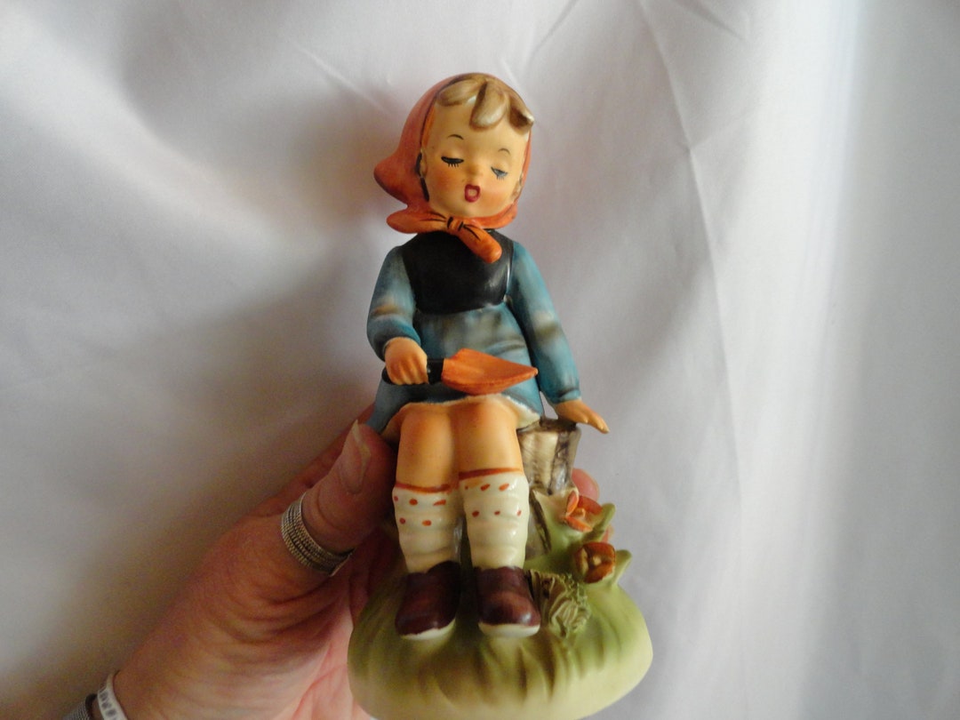 Vintage Erich Stauffer Figurine Hummel Looking Porcelain Boy or Girl in ...