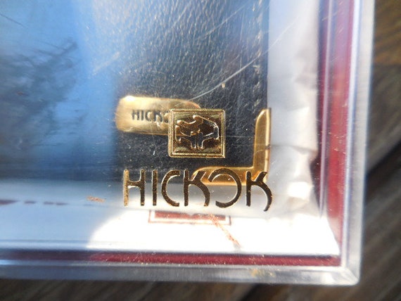 Vintage Men's Hickok Black Leather Wallet Man's Walle… - Gem