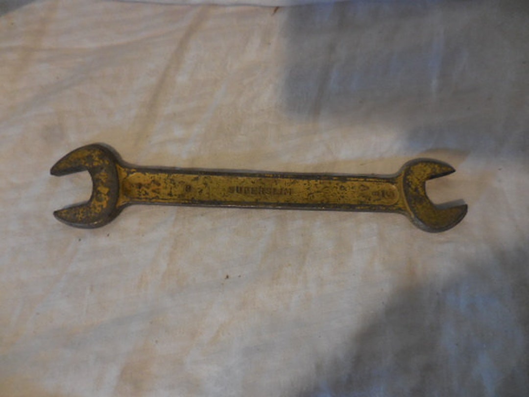 Vintage English Open Ended Wrench Hand Tool Superslim Made in England 3 ...
