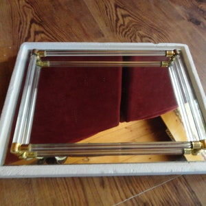 Vintage 1980s AVON Mirrored Vanity Gold Tone Metal Accents - Etsy