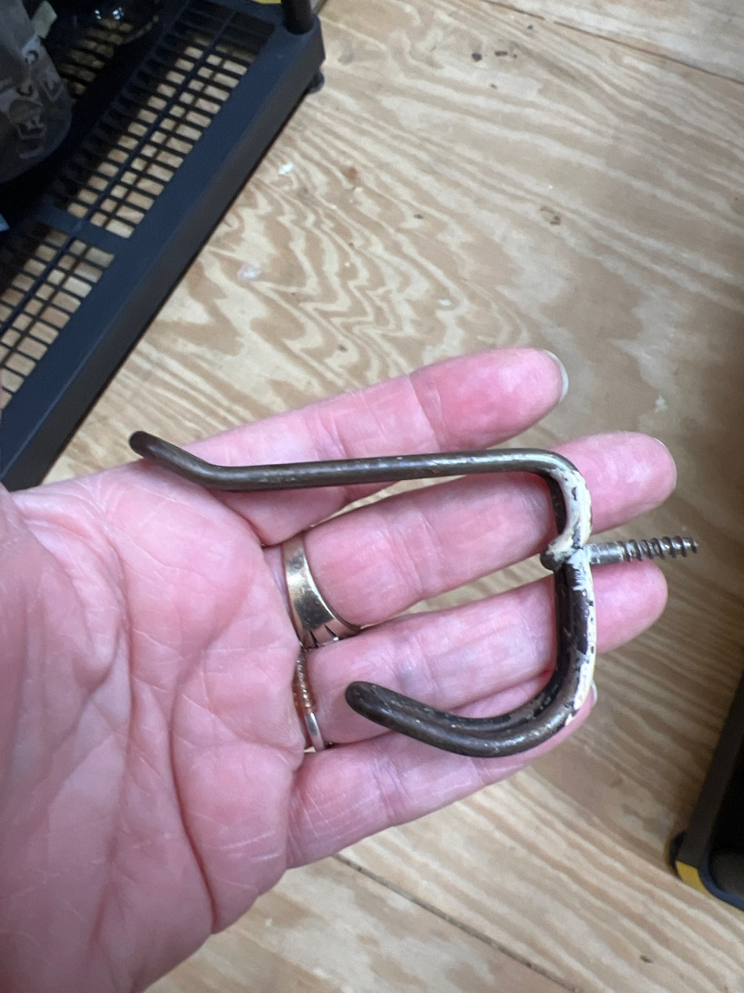 Vintage Metal Coat or Hat Double Screw in Hook Farmhouse 1920s to 1940s ...