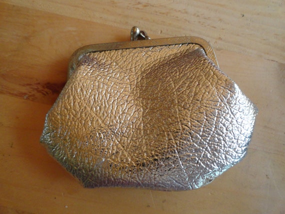 Vintage Girl's Metallic Silver Small Change Purse 196… - Gem