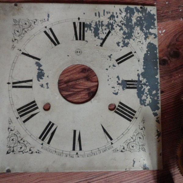 Antique Clock Face and Mechanism - Etsy