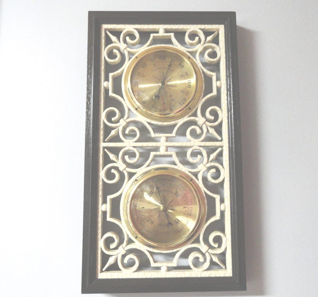 Vintage Springfield Wall Thermometer, Barometer, 1970s Plastic - Etsy