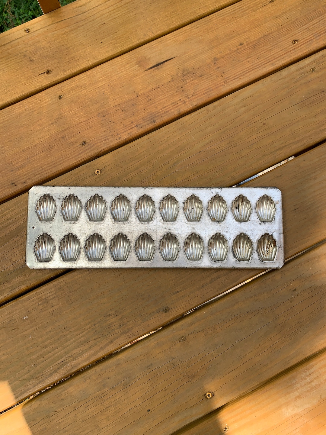 Vintage Madeleine French Tea Cakes Mold Clamshell Scallop Mold Tin ...