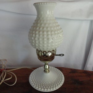Vintage 1940s to 1960s White Glass Lamp Milk Glass Lamp - Etsy