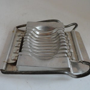 Vintage Aluminum Hard Boiled Egg Cutter or Slicer Small Kitchen Utensil ...