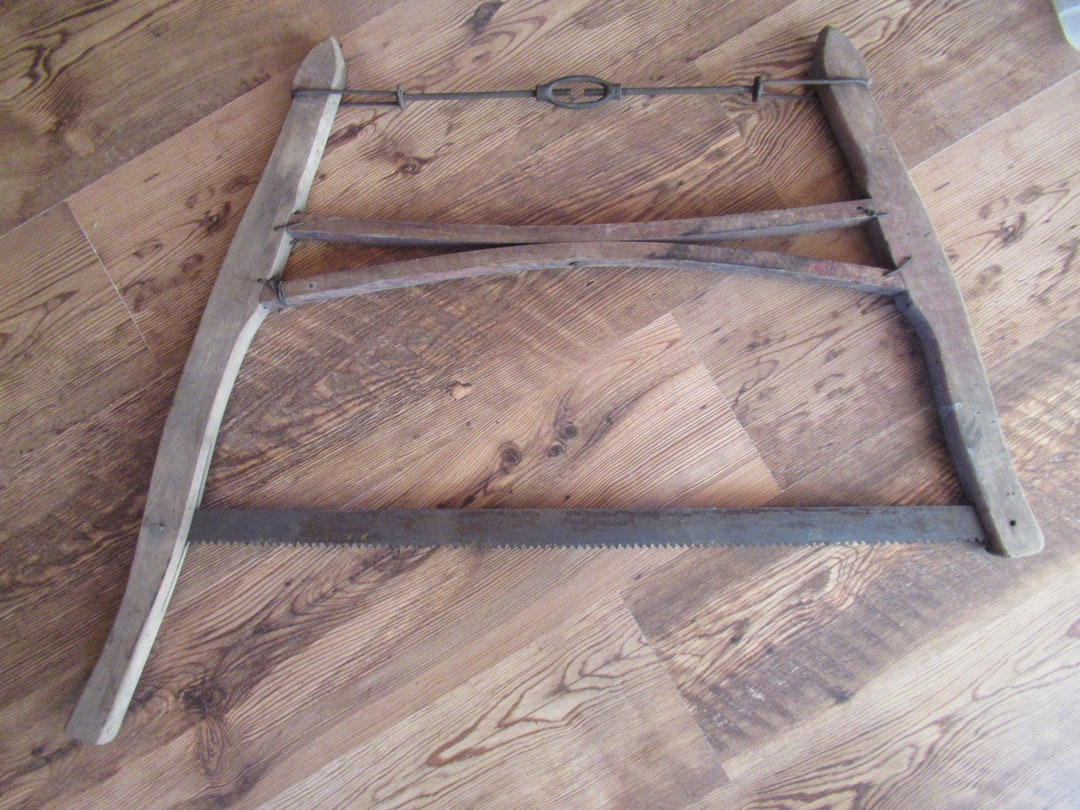 Vintage Bowsaw Buck Swede Saw Primitive Barn Shed Wood & Metal ...