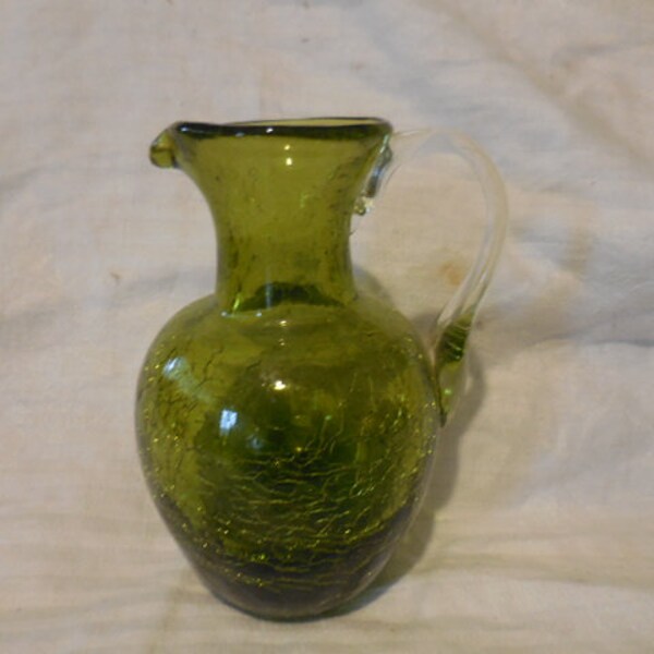 Small Glass Pitcher - Etsy
