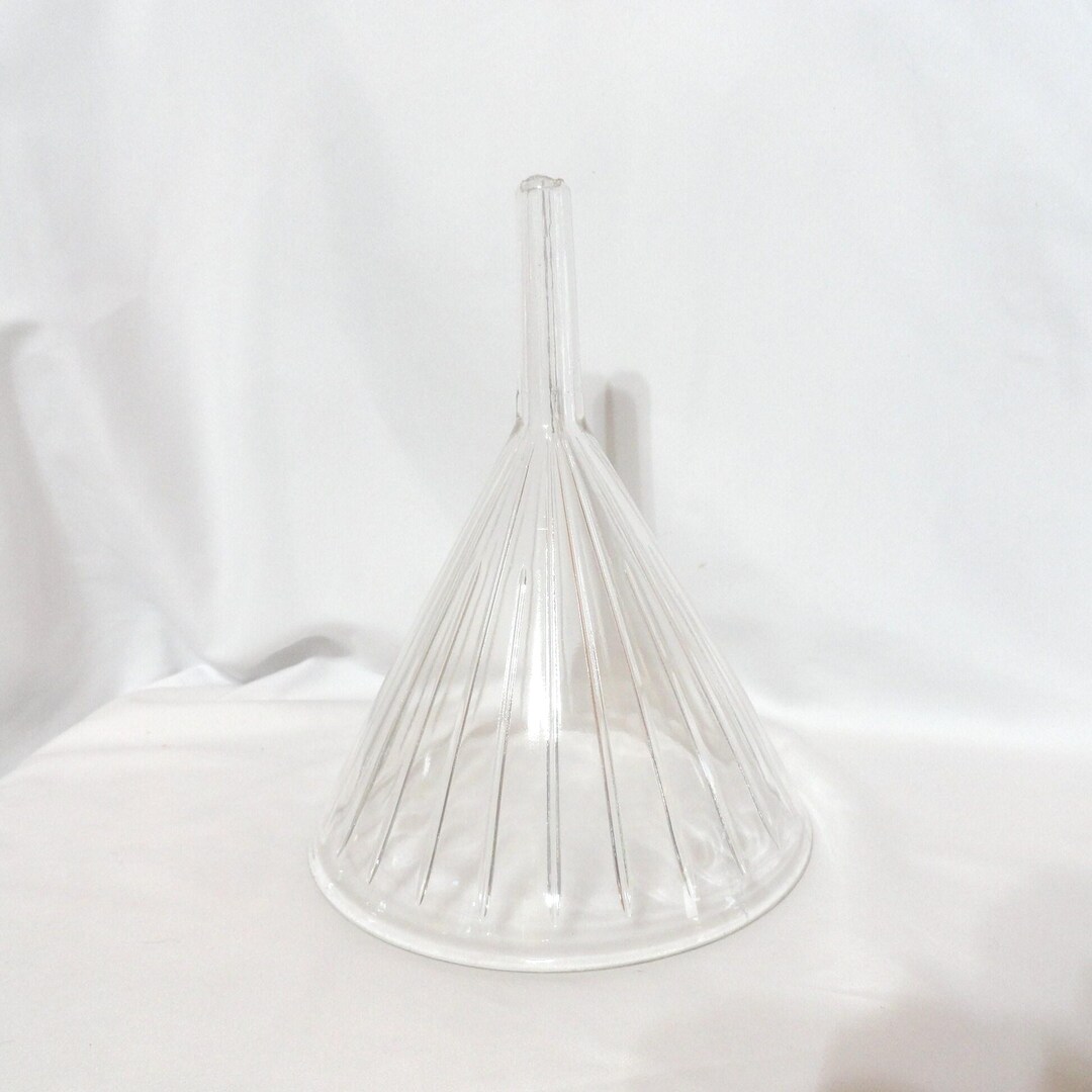 Antique Glass Funnel, Clear, Large, W.T. & Co., Laboratory, Oddity ...