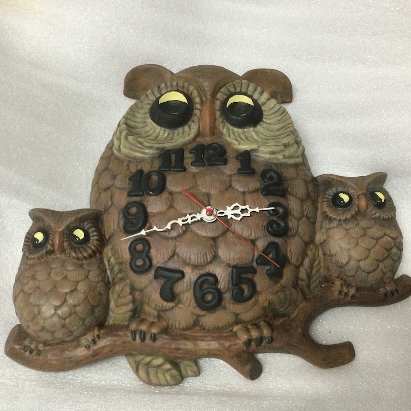 Owl Clock - Etsy