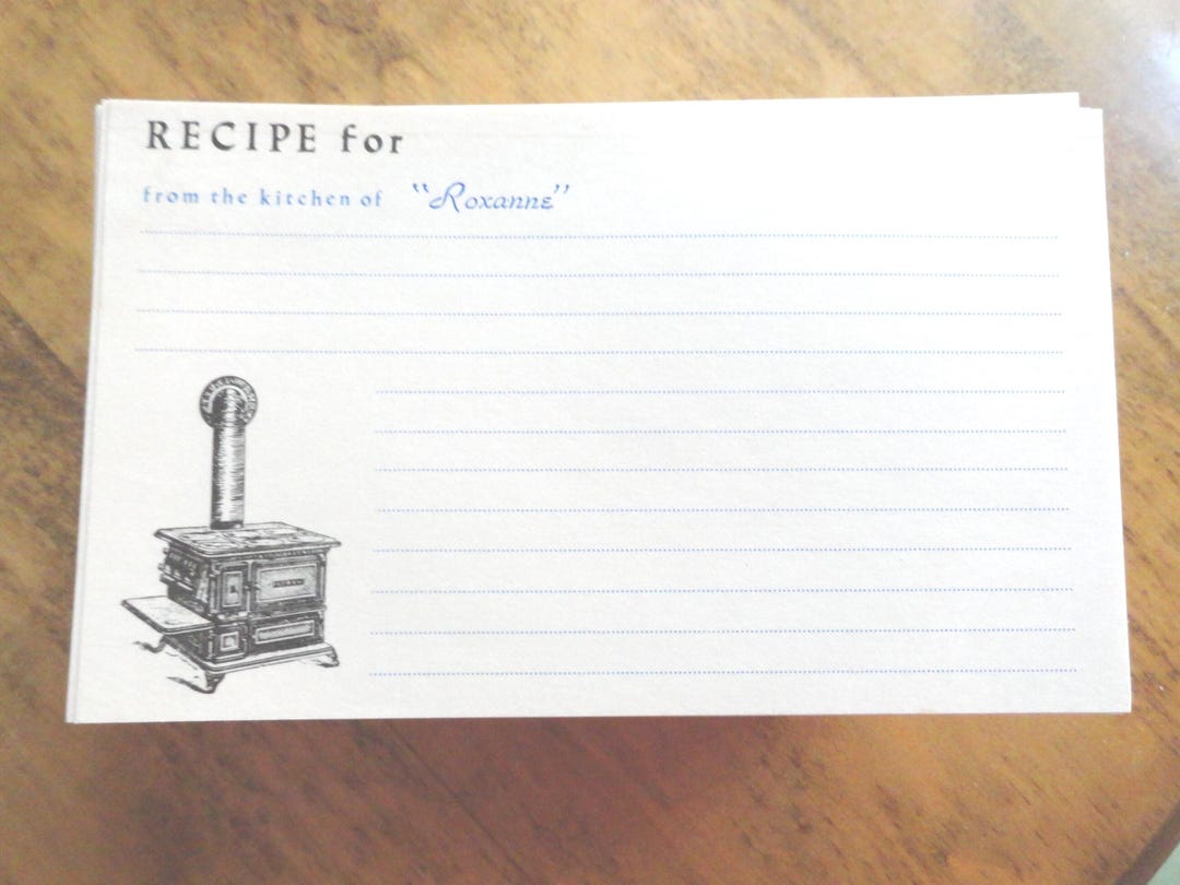 Vintage Recipe Cards Choice of Style, From the Kitchen Of, Retro, by ...
