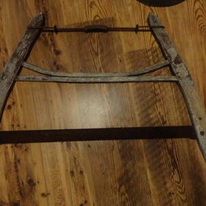 Antique Simonds Bowsaw Bucksaw Wooden Swede Hand Saw Weathered Home ...