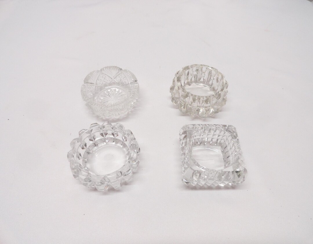 Vintage Salt Cellar Choice Salt Dip Clear Pressed Glass Dining ...
