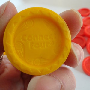 Vintage Milton Bradley Connect Four Game Piece Red or Yellow (1 ...