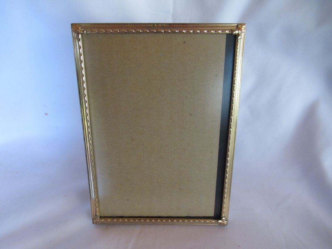 Vintage Gold Metal Picture Frame Photo Frame 1950s 1960s Horizontal or ...