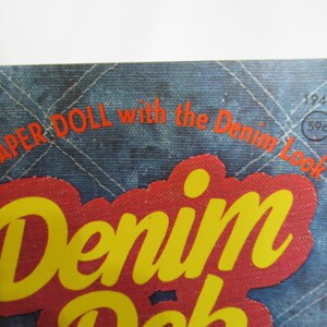 Vintage 1970s Denim Deb Paper Doll A Whitman Book 1977 NOS Teen Girls ...