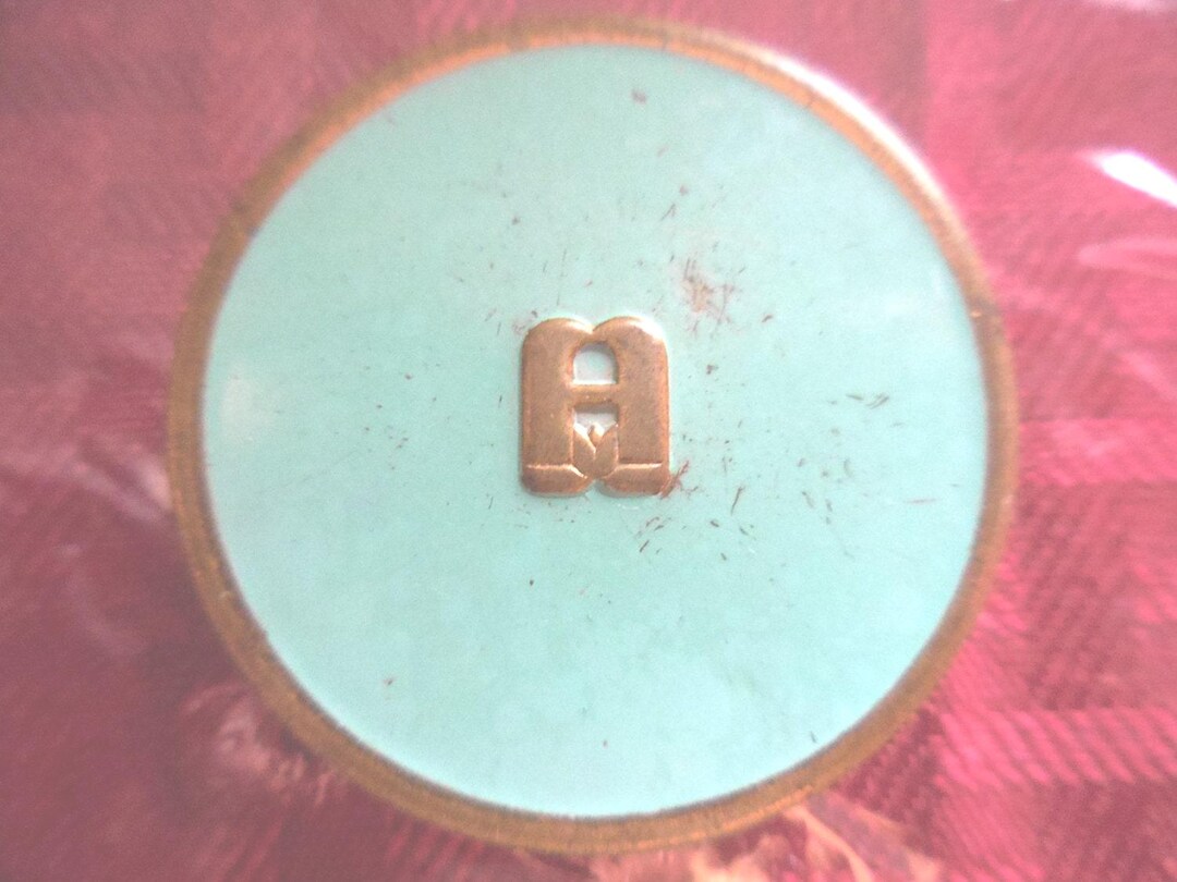 Vintage Avon Green Enamel Compact Rouge 1930s 1940s Blush Metal Compact ...