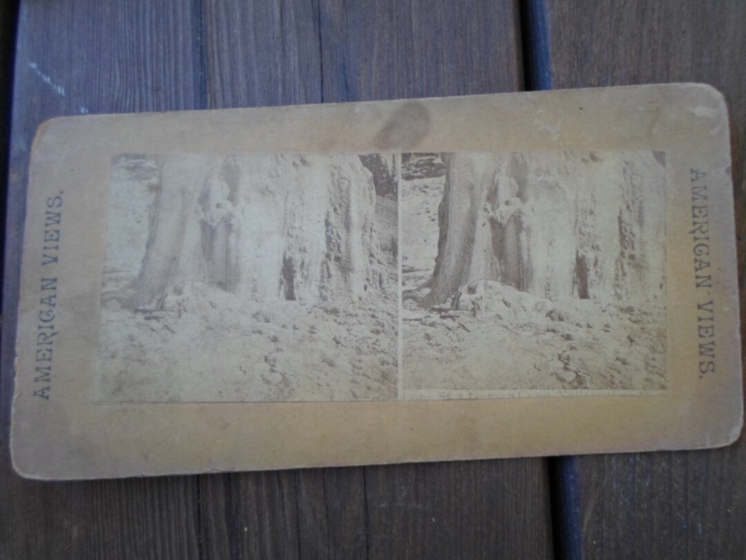 Antique Stereoscopic Views Geyser 1900s Paper History Reuse - Etsy