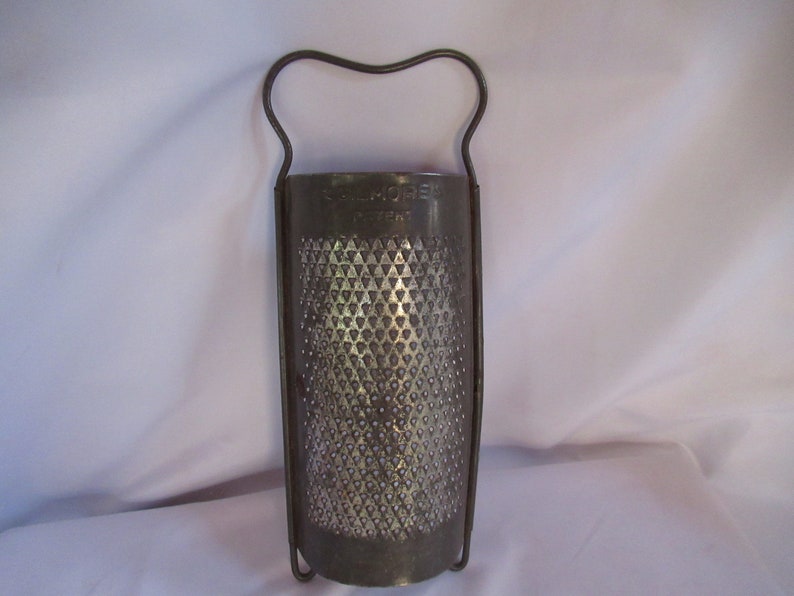 Antique 1800s/1900s Gilmore Gray Metal Half Round Food Grater - Etsy