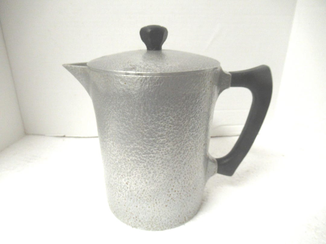 Vintage Hammercraft Club Pitcher Aluminum Hammered Look Retro 1940s ...