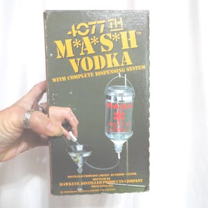 Vintage MASH 4077th IV Liquor Dispenser Decanter, Barware, Display, TV ...