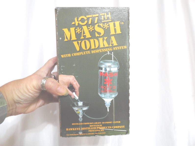 Vintage MASH 4077th IV Liquor Dispenser Decanter, Barware, Display, TV ...