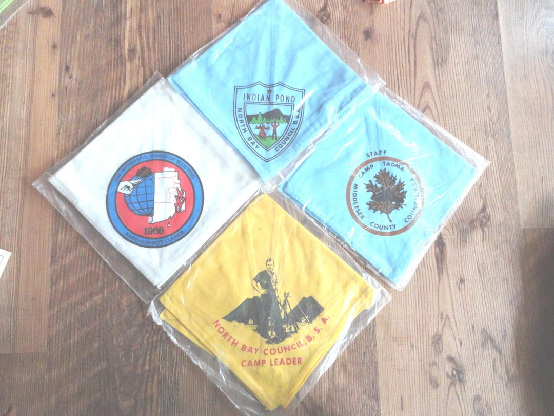 Vintage BSA Neckerchief Boy Scouts of America 1960s Still in Plastic ...